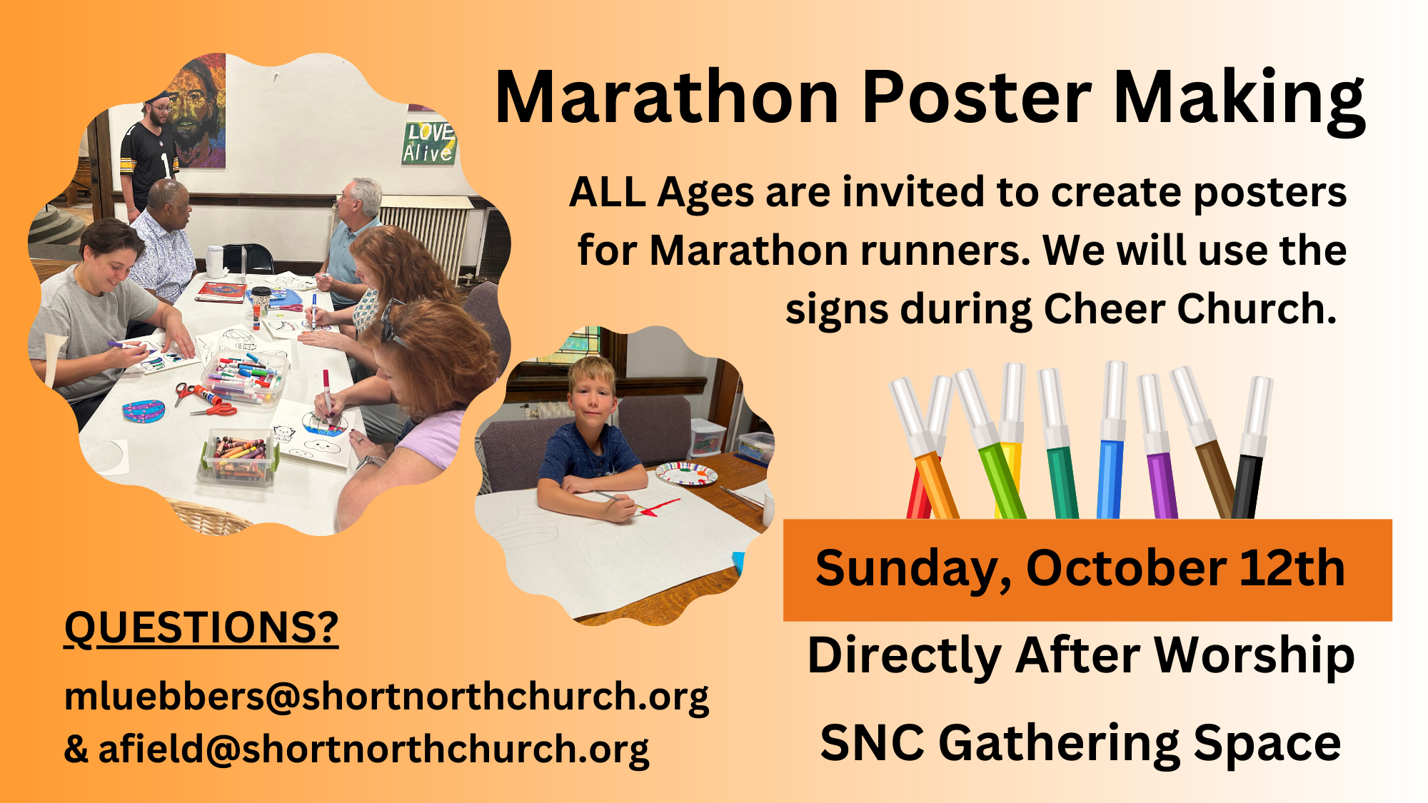 Poster-Making Party for Cheer Church - Short North Church